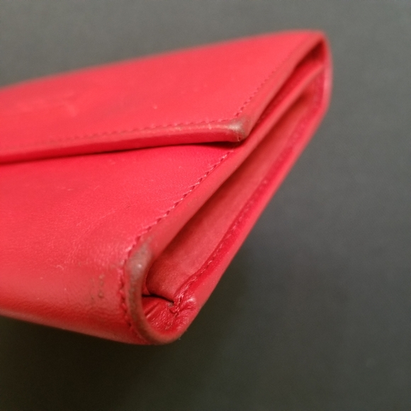 Fendi by Fendissime | Bags | Fendi By Fendissime Red Leather Wallet ...